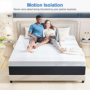 Twolike Firm Queen Size Mattress,12-Inch Queen Foam Mattress in Box,Edges Support for Sleep Supportive,60" X 80" X 12"