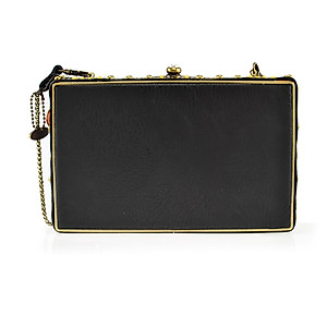 Mary Frances Blossoms Black Handbag