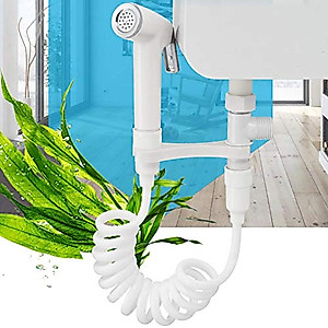 KANGQL Handheld Sprayer, 1Set Portable Toilet Bidet Tap Handheld Shower Sprayer Female Hygeian Device Home Bathroom Accessories