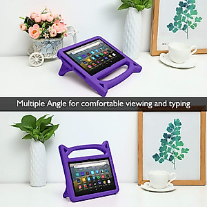 2022 8 in Android Tablet Cases 2020/2022, Ubearkk Lightweight Shockproof Anti-Slip Cover with Foldable Stand for 8“ Display Tablet (ONLY fit for 12th/10th Gen, 2022/2020 Release)