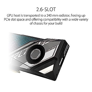 ASUS ROG Strix LC NVIDIA GeForce RTX™ 4090 Gaming Graphics Card (PCIe® 4.0, 24GB GDDR6X, HDMI® 2.1, DisplayPort™ 1.4a, Full-Coverage Cold Plate, 240 mm Radiator, 560 mm tubing)