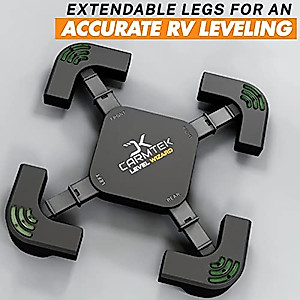 CARMTEK Level Wizard v2.0 - Wireless RV Leveling System | 2022 Camper Leveling System with Extensible Legs for an Accurate Leveling | Fast & Easy Way to Level Your RV