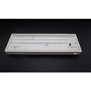 YMDK Wholesales Mini Keyboard GH60 Plastic Case for 60% Mechanical Gaming Keyboard Compatible Poker2 Pok3r Faceu 60 Plastic Shell (White Case)