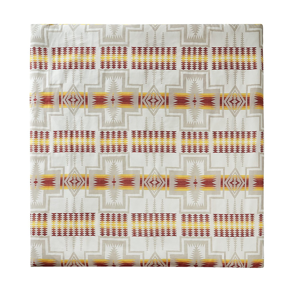 PENDLETON Harding Duvet Set, Full/Queen 100% Cotton, Lightweight, Iconic Harding Design, Includes Matching Shams, Machine Washable, Ivory