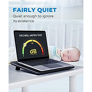 havit HV-F2056 15.6"-17" Laptop Cooler Cooling Pad - Slim Portable USB Powered (3 Fans), Black/Blue