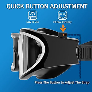 Fulllove Swimming Goggles, X1 Anti Fog Swim Goggles for Adult Men Women Youth, Anti UV No Leakage with Nose Clip Earplugs(B/All Black/Black Clear Lens)