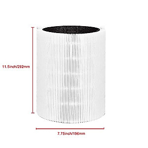 IZSOHHOME Replacement Filter for Blueair Blue Pure 411 Genuine,411+,411 Auto and MINI Air Purifiers(2 Sets)