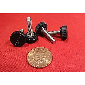 Stainless Plastic Head Knurled Thumb Screws FT 8-32 x .625" Length 25 Pcs
