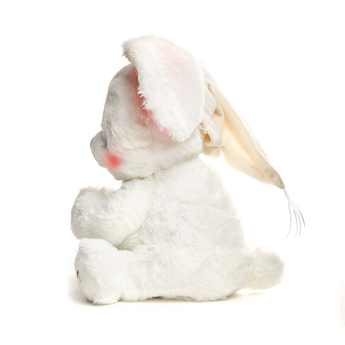 Cuddle Barn - Paws for Prayer Bunny | Animated Singing Bunny Stuffed Animal Plush Toy Prays Lights Up and Sings This Little Light of Mine, 10 inches