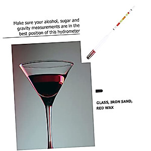 GRIRIW 2pcs Three Range Sugar Meter Specific Hydrometer American Measurements Hydrometer 0- Sweet Measurements Hydrometer Test Tool Sweet Gauges Beer Gauges Sweet Scales Glass