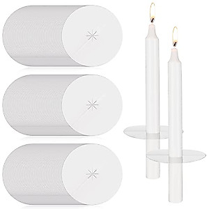 150 Pack Church Candle Drip Protectors Candlelight Service Kit Heavy Duty Paper Candle Holders for Candlelight Vigil Church Service, Devotional Candles, Christmas Eve Candles