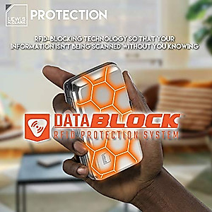 Lewis N. Clark Rfid Aluminum Wallet, Silver, One Size