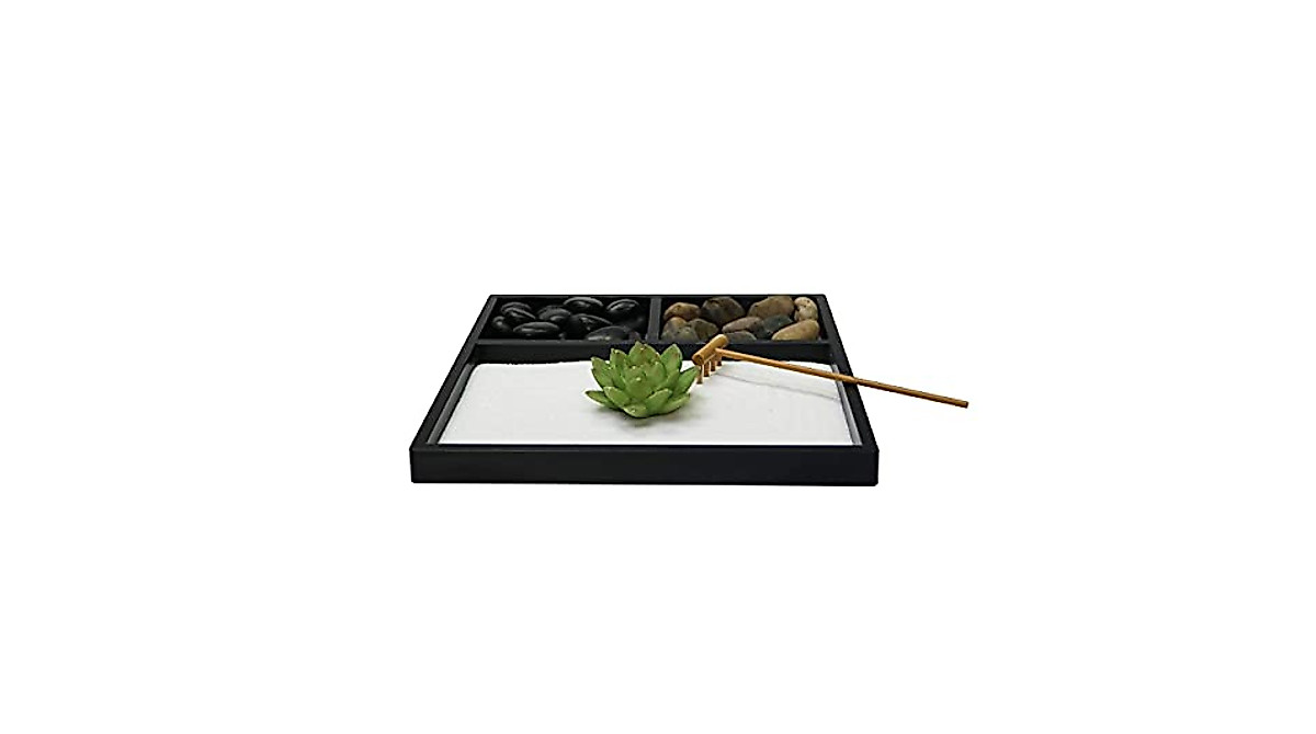 Mini Zen Garden Kit for Desk – Stress Relief & Focus | Nature's Mark
