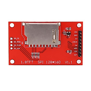 1.8" SPI LCD Display Module 3.3V 5.5V 128×160 SPI LCD Serial Port Display Module ST7735 51/AVR/STM32/ARM 8/16 bit