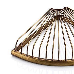 joyMerit Vintage Design Corner Shower Caddy, Brass Wall Mounted Bathroom Shelf, Storage Organizer for Toilet, Dorm and Kitchen - Bronze