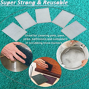 Tonmp 10 Pack 6" x 9" Superfine General Purpose Scuff Pads for Scuffing, Scouring, Sanding, Paint - Surface Preparation Automotive Car Auto Body Woodworking (White -2000 Grit)