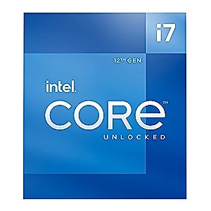 Intel Core i7-12700K Desktop Processor 12 (8P+4E) Cores up to 5.0 GHz Unlocked  LGA1700 600 Series Chipset 125W & NZXT F120 RGB Fans - RF-R12SF-B1 - Advanced RGB Lighting Customization - Black