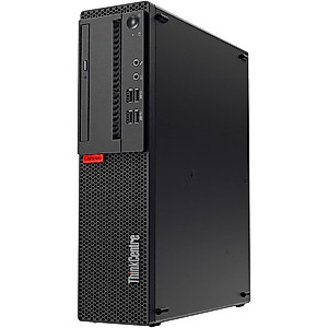 Lenovo ThinkCentre M910S Small Form Factor Desktop Computer - Intel i7-7700 Upto 4.2GHz, 16GB Ram, 512GB SSD, AC Wi-Fi, Bluetooth, VGA, DisplayPort, HDMI, DVD-RW, SD-Card - Windows 10 Pro (Renewed)