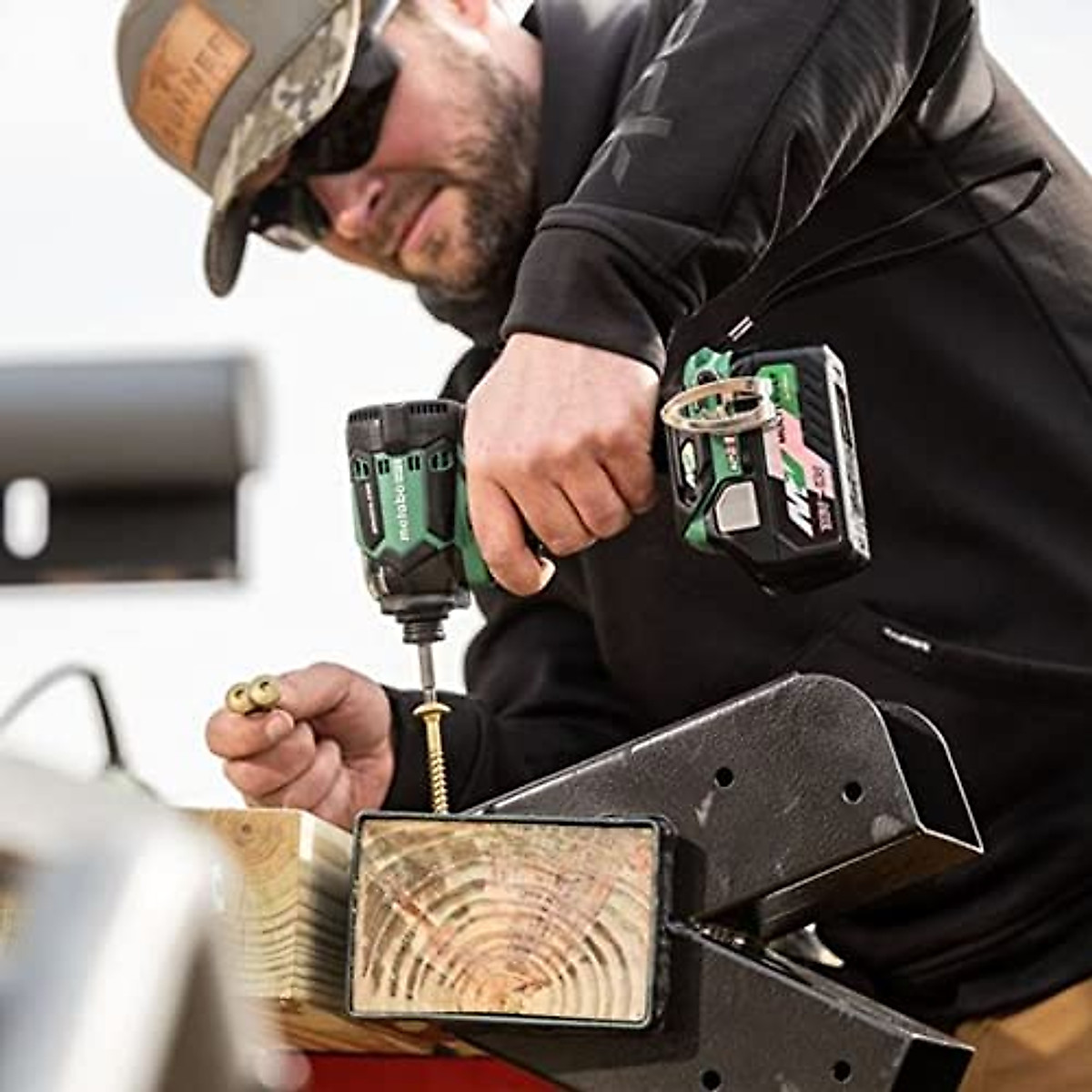 Metabo HPT 36V MultiVolt™ Cordless Triple Hammer BOLT Impact Driver Kit | 1/4-Inch Keyless | 5 Speed Modes | 3 LED Lights | Up to 1,903 in-lbs of Torque | IP56 Rated | Lifetime Tool Warranty | WH36DC