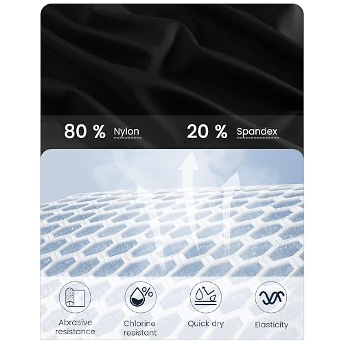 CORTUBO One Piece Swimsuits for Women Athletic Training Swimsuits Swimwear Slimming Bathing Suits for Women Black S