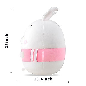 SNOWOLF Cute Rabbit Plush Pillow Stuffed Animals Toys, 13" Kawaii Plush Doll Rabbit Hugging Pillow Super Soft Cartoon Throw Pillow for Girls & Boys Brithday Gift