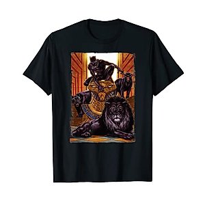 Marvel Black Panther King In the Lion's Den Graphic T-Shirt T-Shirt