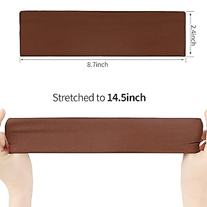 Fishinsea 8 Pack Sport Headbands for Women, Elastic Soft Fabric Non-Slip Hair Bands Hair Warp for Daily Workout Yoga Running Sports