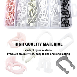 70PCS Car Fuel Line Clips,7 Size Nylon Fuel Line Repair Kit Replacement 3/8" & 5/16" Fuel Line Clamp,Durable Fuel Hose Retainer Clips Compatible with Ford GM Chrysler