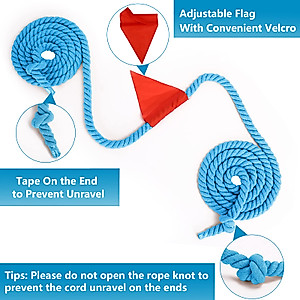 CWLAKON Tug of War Rope for Kids and Adults, Field Day Family Reunion Birthday Party Games, Outdoor Camping Picnic Games, Backyard Carnival Games,Team Building Activities Blue