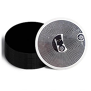 15pcs NFC Tags NFC Stickers NFC Tag Stickers Rewritable Ntag 215 Sticker，504 Bytes Memory,Black NFC Tags Work Perfectly with TagMo and All NFC-Enabled Cell Phones & Devices