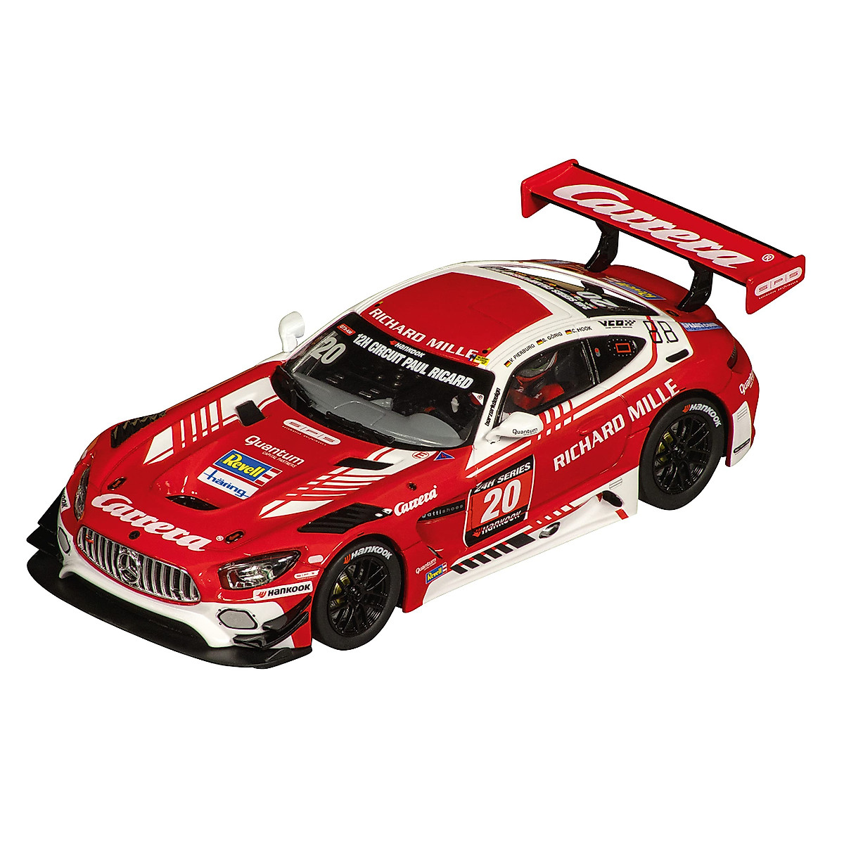 Carrera 27710 Mercedes-AMG GT3 No.20 12h Paul Ricard 2021 1:32 Scale Analog Slot Car Racing Vehicle Evolution Slot Car Race Tracks
