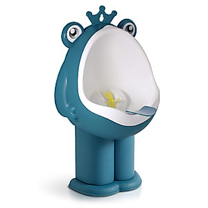 Hallo Potty Training Urinal Boy Urinal Kids Toddler Pee Trainer Bathroom Funny Baby Training Potties（DEEP Blue）