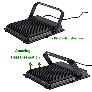 Outdoor 150W LED Flood Lights, IP65 Waterproof 5000K Daylight 28000lm, 350W-450W MH/HPS Equivalent, Outdoor Security Floodlights for Garden, Yard, Home, Backyard, Patio ETL DLC