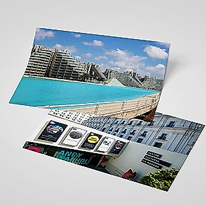 Dear Mapper Chile City Landscape Postcards Pack 20pc/Set Postcards From Around The World Greeting Cards for Business World Travel Postcard for Mailing Decor Gift