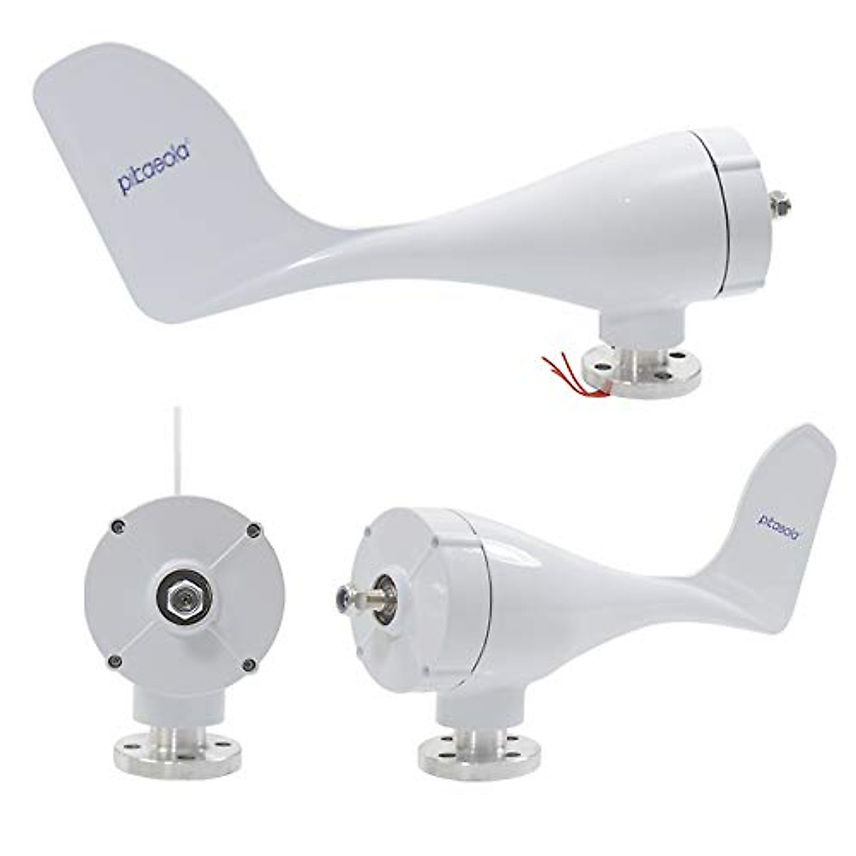 Pikasola 400W Wind Turbine Generator AC 12Volt Economy 3 Blades Windmill for Wind Solar Hybrid System 2.5m/s Start Wind Speed,400w windmill generator for home