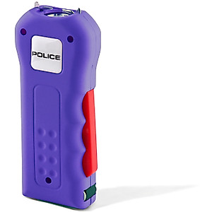 POLICE Stun Gun 512 - Rechargeable with LED Flashlight, Purple