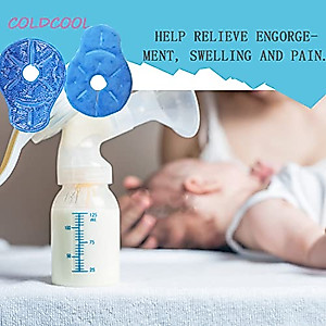 The Breastfeeding Essentials for Nursing Mothers,Soothing Breast Gel Pads,Hot or Cold Gel Packs for Breastfeeding & Pumping, 2 Breast Ice Packs for Breast Augmentation Post Surgery Pain Relief