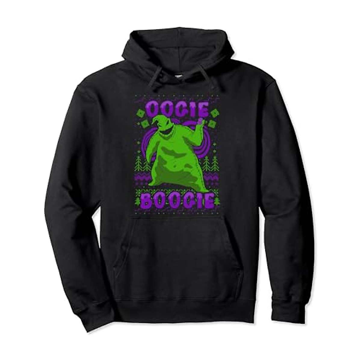 Disney Nightmare Before Christmas Oogie Boogie Ugly Sweater Pullover Hoodie
