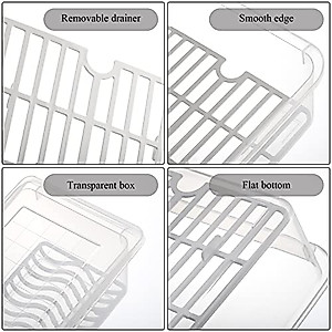 Frcctre Set of 5 Fridge Produce Saver Food Storage Containers Stackable Refrigerator Organizer Bins with Removable Drain Plate and Lid to Keep Produce Fruits Vegetables Meat Egg Fish, 2 Sizes