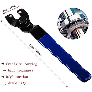 Adjustable Grinder Spanner Wrench (Pack of 2) Compatible with Ma-kita Bo-sch Angle Grinder (10-30mm) Universal Lock-Nut Pin Wrench SEWA20