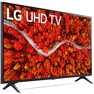 LG 80 Series 43” Alexa Built-in, 4K UHD Smart TV, Native 60Hz Refresh Rate, Dolby Cinema, Director Settings, Gaming Mode, with Magic Remote (43UP8000, Old Model)
