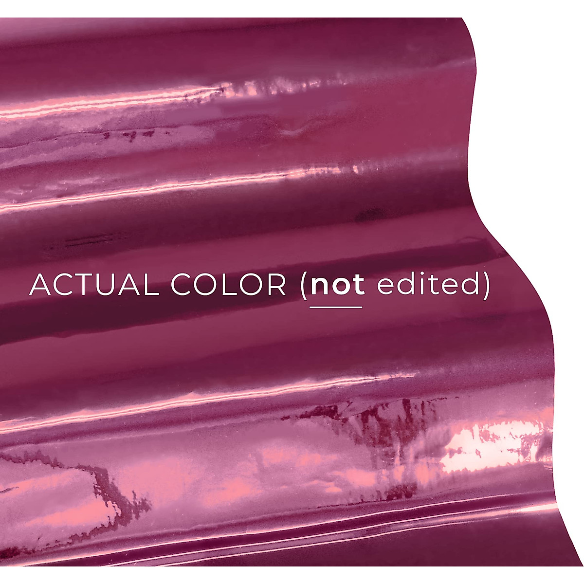 VViViD Chrome Pink Gloss DECO65 Permanent Adhesive Craft Vinyl Roll for Cricut, Silhouette & Cameo (7ft x 1ft Roll)