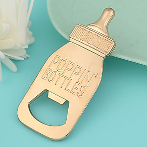 24 pcs Bottle Openers Baby Shower Favors for Guest,Baby Shower Souvenirs/Decorations Supplies , Baby Bottles Openers Baby Shower Party Favor for Girl (Pink, 24)