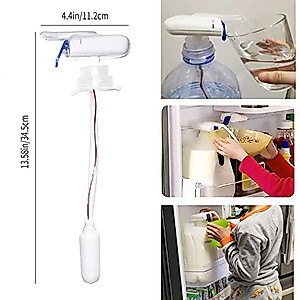 2 pack Automatic Drink Dispenser,Milk Dispenser for Fridge Gallon,Kids Automatic Drink Dispenser, One-Handed Operation,Hands-Free,Milk，Juice & More