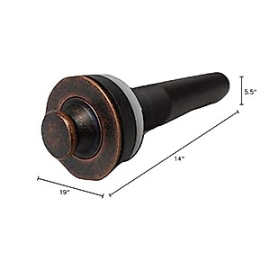 SimplyCopper 19" Oval Copper Bath Sink Drop In or Under Mount with Drain and Renaissance Wax