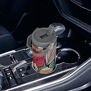 SYJTGDE Large Capacity Car Cup Multicolor Leaves Fashionable Upgrade Car Cup Advanced And Beautiful Travel Cup