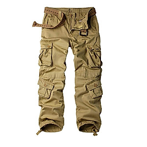 TRGPSG Women's Casual Combat Cargo Pants, Cotton Outdoor Camouflage Military Multi Pockets Work Pants 10