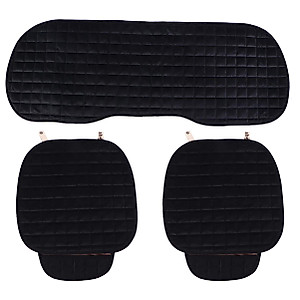 Garneck 3Pcs Car Seat Cushion Set Winter Seat Cover Car Seat Protector Breathable Car Seat Mat for Home Office Car