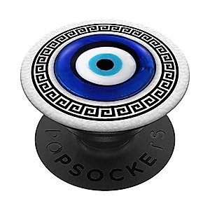 Greek Matiasma Evil Eye & Key Symbol PopSockets PopGrip: Swappable Grip for Phones & Tablets