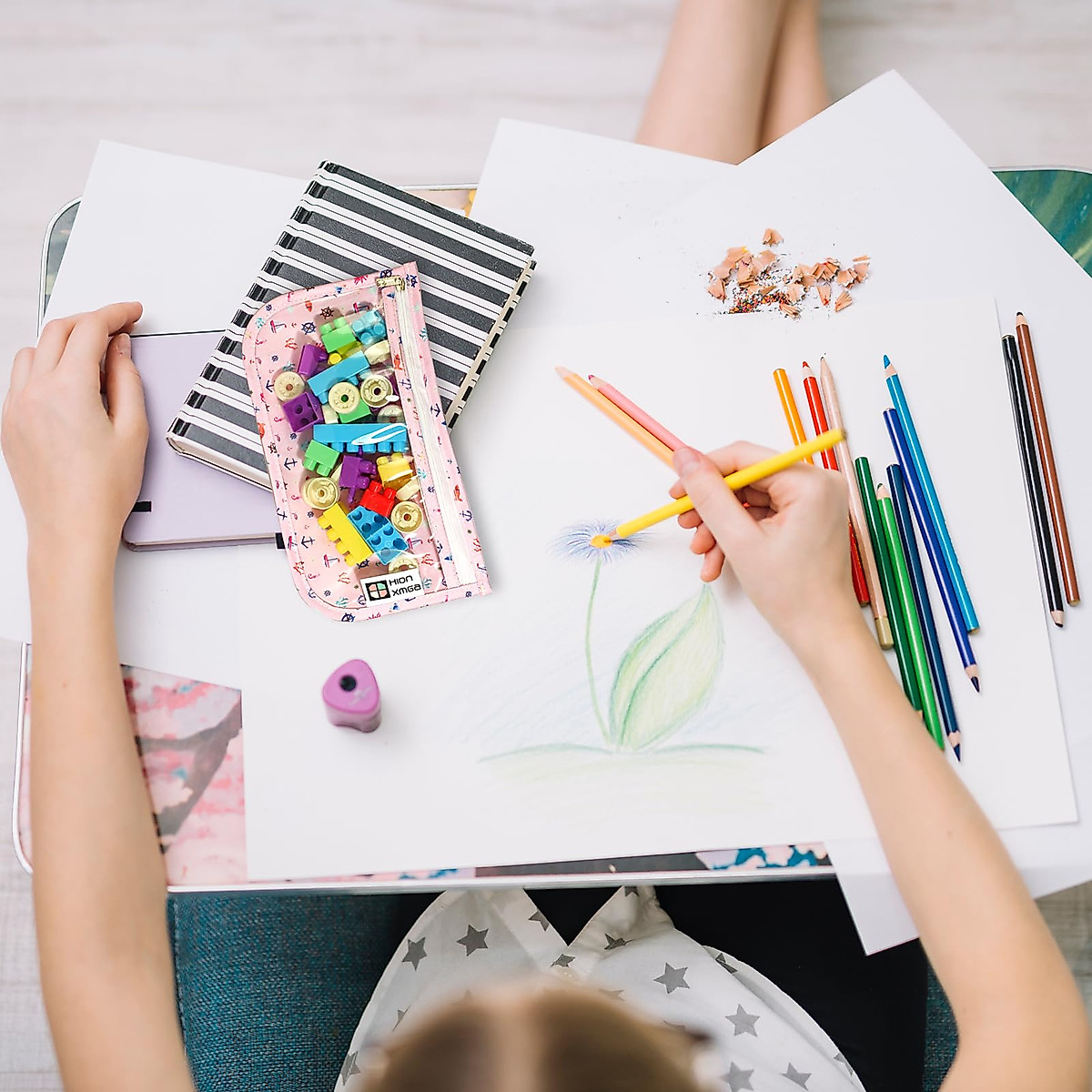 HIONXMGA TSA Approved Toiletry Bag, Set of 3 Clear Travel Toiletry Bag Quart Size Zipper Travel Pouch, Waterproof Makeup Cosmetic Bag for Women Men Kids Toiletries Carry on, Sailing